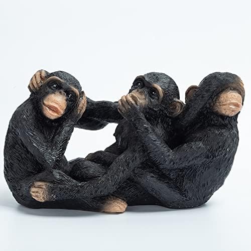 CDXHOME 3 Wise Monkeys Statue Set - Hear No Evil,See No Evil,Speak No ...
