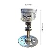 Amazon.com: RYAJK Carved Piston Skull Face Sculpture,Handmade Carving ...