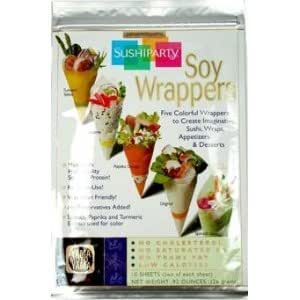 Amazon.com: Sushi Part Soy Wrapper, .74-Ounce Packet (Pack of 6 ...