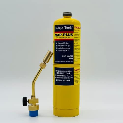 Hand Torch JH-801 with Map Gas Cylinder 400g, Map Pro Plus Disposable ...