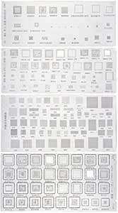 4PCS Universal BGA Stencil for MTK MSM CPU PM Power IC Reball Pin Direct Heat Template : Buy ...