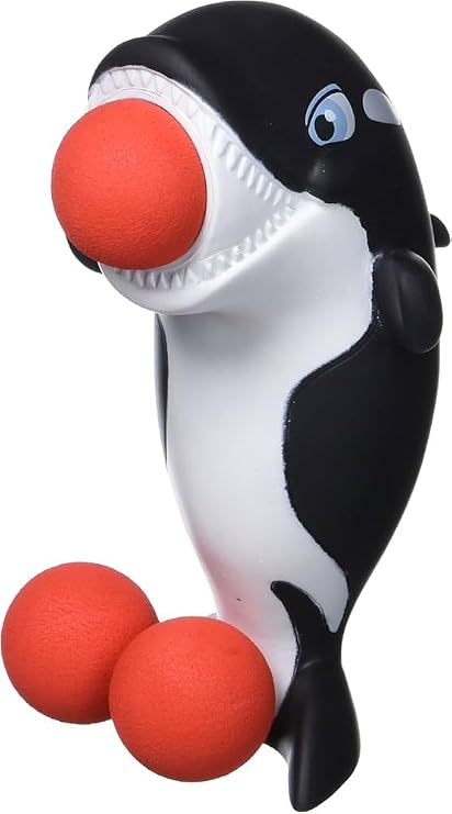 Amazon.com: Hog Wild Orca Ball Popper Toy - Includes 4 Soft Foam Balls ...