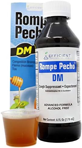 Amazon.com: ROMPE PECHO DM 6oz - Cold and Cough Syrup : Health & Household