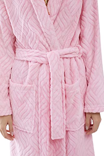 Snapklik.com : Amorbella Winter Fleece Hooded Robes For Women Long ...