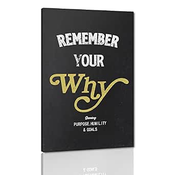 Remember Your Why-Inspirational Office Quotes Wall Art Purpose Humility ...