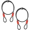 BV Heavy-Duty 4FT Security Cable Lock with Loops - 10mm (3/8 Inch) Cut ...