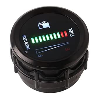 Amazon.com: Fuel Level Gauge, 52mm Oil Fuel Level Gauge Meter Indicator ...