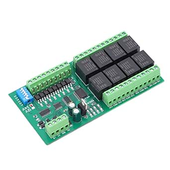 Amazon.com: 8 Channel Relay Module Self Locking RS485 Relay Board with ...