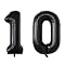 Amazon.com: 40 Inch Black 20 Number Balloons, Giant Jumbo Helium Mylar ...