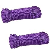 Amazon.com: 2 Pack All Purpose 32 feet 8mm(1/3inch) Diameter Soft Silk ...