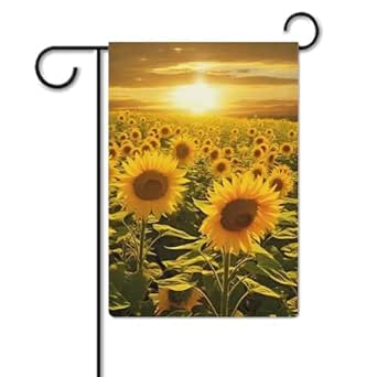 Garden Flags for Outside Welcome Flags Sun Sunflower Outdoor Flag Small ...