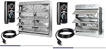 Amazon.com: iLIVING 18" Wall Mounted Shutter Exhaust Fan, Automatic ...