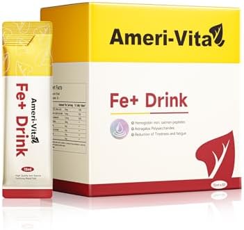 Amazon.com: Ameri-Vita Liquid Iron Supplement for Women Men & Kids - High Absorption Heme Iron ...