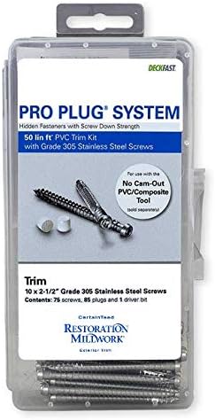 Pro Plug Kit for PVC Trim - CertainTeed Restoration Millwork Smooth ...