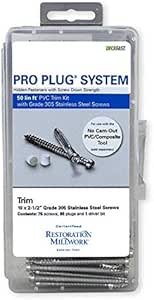 Amazon.com: Pro Plug Kit for PVC Trim - Restoration Millwork Woodgrain ...