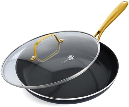 Amazon.com: GreenPan Swift Cookware 12" Frying Pan Skillet with Glass ...