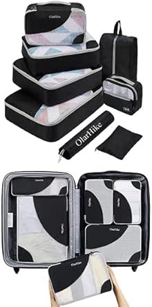 Amazon.com | OlarHike 14 Set Packing Cubes for Travel, Luggage ...