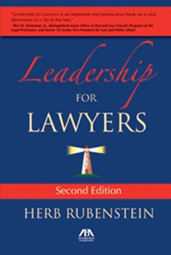 Amazon.com: Leadership for Lawyers: 9781590318447: Herb Rubenstein: Books