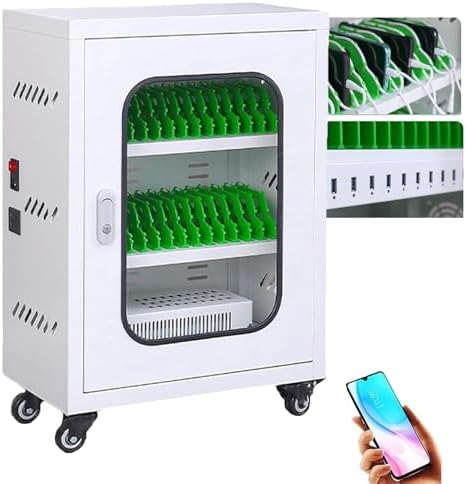 USB Charging Cabinet for Smartphones 12-Slot Mobile Phone Storage ...