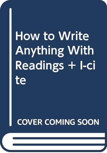 How to Write Anything With Readings + I-cite: Amazon.co.uk: Ruszkiewicz ...
