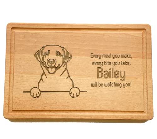 Personalised Labrador Retriever Chopping Board - Add Your Dogs Name ...