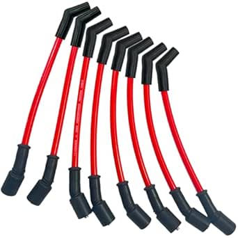 Amazon.com: LLANNDER 8pcs 10mm High Performance Spark Plug Wire Set Compatible with Chevrolet ...