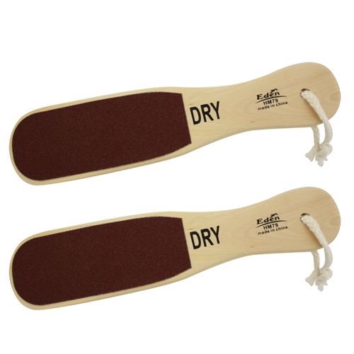 Amazon.com : 2 Large Wooden Pedicure Files Dual-Sided Wet/Dry Nails ...