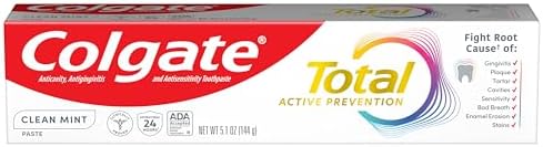 Amazon.com : Colgate Total Clean Mint Toothpaste, Mint Toothpaste, 5.1 ...