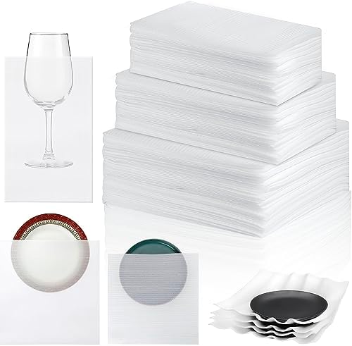 Packing Supplies for Moving, 300 Pack Cushion Foam Pouches & Sheets, 4 ...