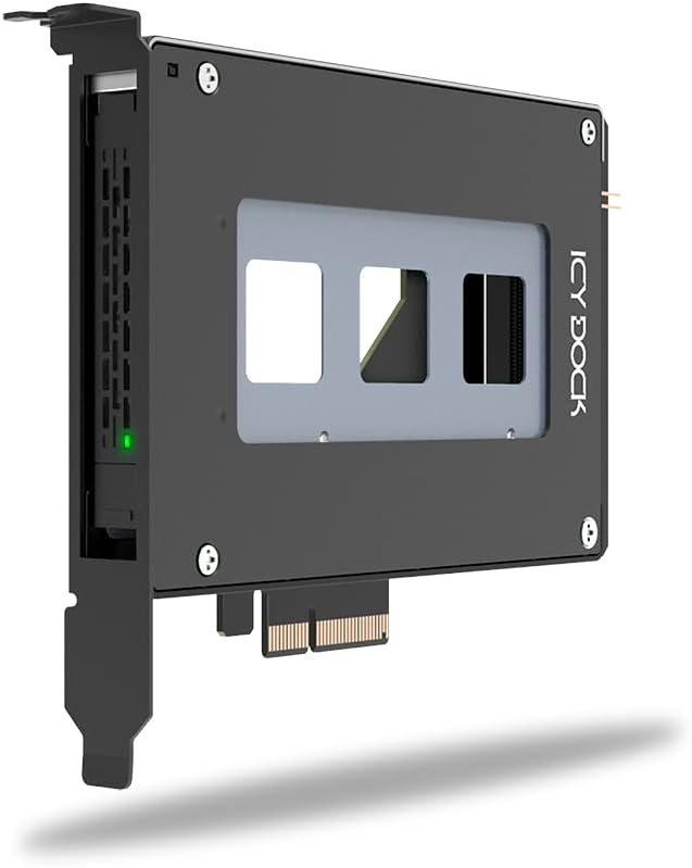 Amazon.com: ICY DOCK U.2 / U.3 PCIe NVMe 4.0 SSD Mobile Rack Adapter ...