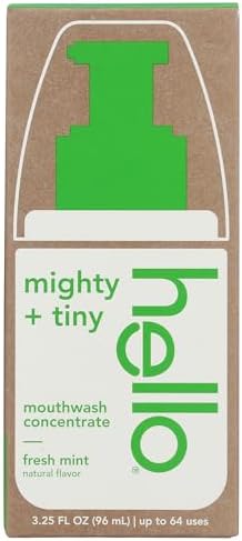 Amazon.com : HELLO Fresh Mint Mouthwash Concentrate, 3.25 FZ : Health ...