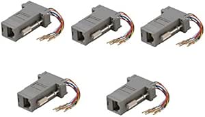 Amazon.com: C&E CNE446948 DE9 Male to 8x8 Modular Adapter, 5-Pack