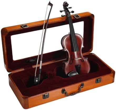 Amazon.com: Smallest Handmade Solid Wood Violin 1/32 with Matching ...