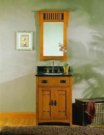 Amazon.com: American Themes 24" Bathroom Vanity Set in Red Burnished ...