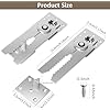 Amazon.com: Rezlli 2 Pack Sectional Couch Connectors,Metal couch sectional connectors with ...