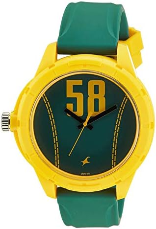 Fastrack Boy Silicone Tees Analog Green Dial Watch - 38019Pp03W ...