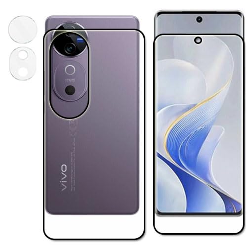 BOREK Front & Back & lens Tempered Glass Screen Protector Compatible ...