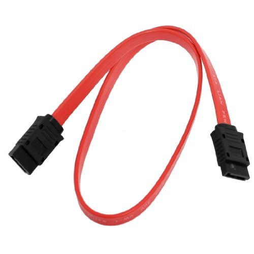 Red Female to Female 7 Pin Serial ATA SATA Port Connector Cable for HDD ...