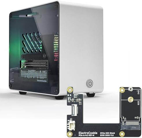 Amazon.com: ElectroCookie Raspberry Pi 5 Case, Aluminum Mini Tower Case ...