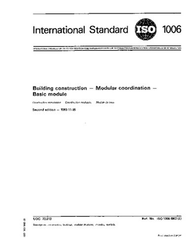 ISO 1006:1983, Building construction - Modular coordination - Basic ...