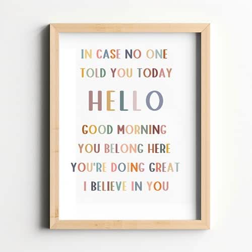 Amazon.com: Wowsweet-In Case No One Told You Today,Hello,Good Morning ...