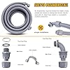Wocloer 1-1/2 inch 25 Foot Liquid-Tight Conduit Kit, Flexible Non ...