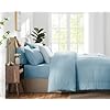 Amazon.com: CozyLux Light Blue Comforter Set King 7 Pieces Blue Bedding ...
