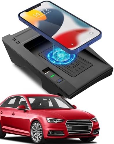 Amazon.com: Wireless Phone Car Charger for Audi: Charging Pad Organizer ...