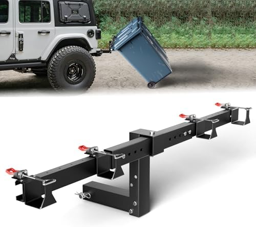 Amazon.com: ELITEWILL Dual Trash Can Hauler,Wheeled Garbage Can Towing ...