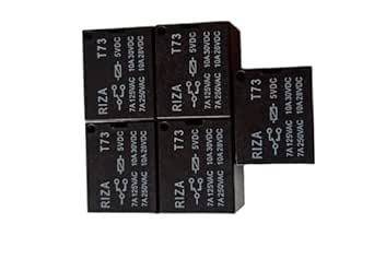 RIZA T73-5V/7A Relay SPDT Sugar Cube Relay DIP-5 PCB Type 5PC : Amazon.in: Industrial & Scientific