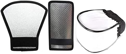 Buy EYUVAA LABEL Silver White Flash Diffuser Reflector with Soft Mini Flash Bounce Diffuser Cap ...
