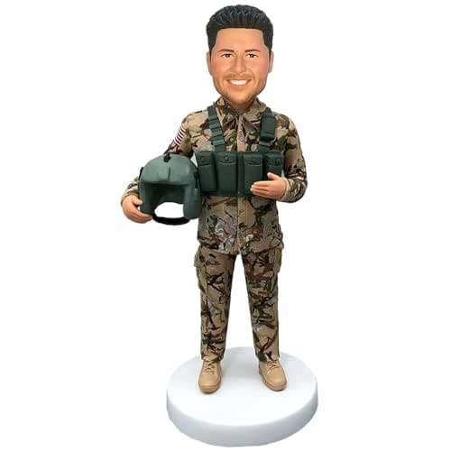 Amazon.com: BobbleYou Custom Bobblehead, Personalized Camouflage ...