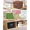 Amazon.com: Oterri 2 Pack File Organizer Box,File Box,Small File ...