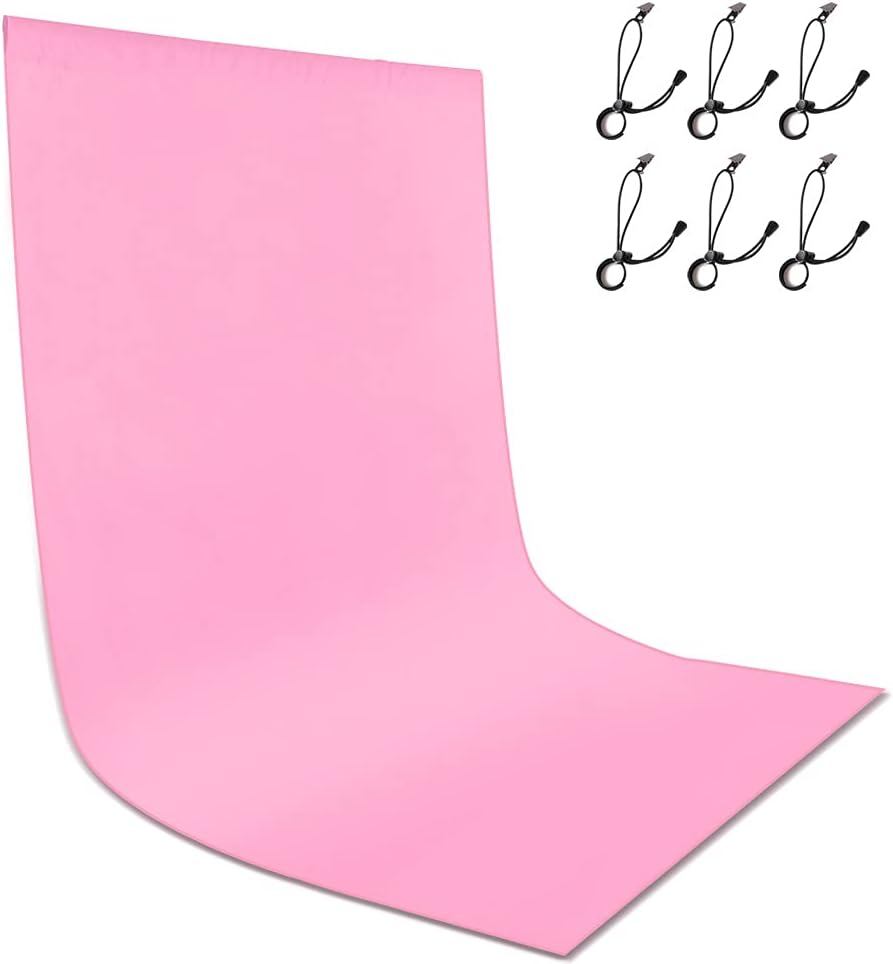 Amazon.com : Kate 5x7ft Pure Pink Backdrops Light Pink Solid Color ...